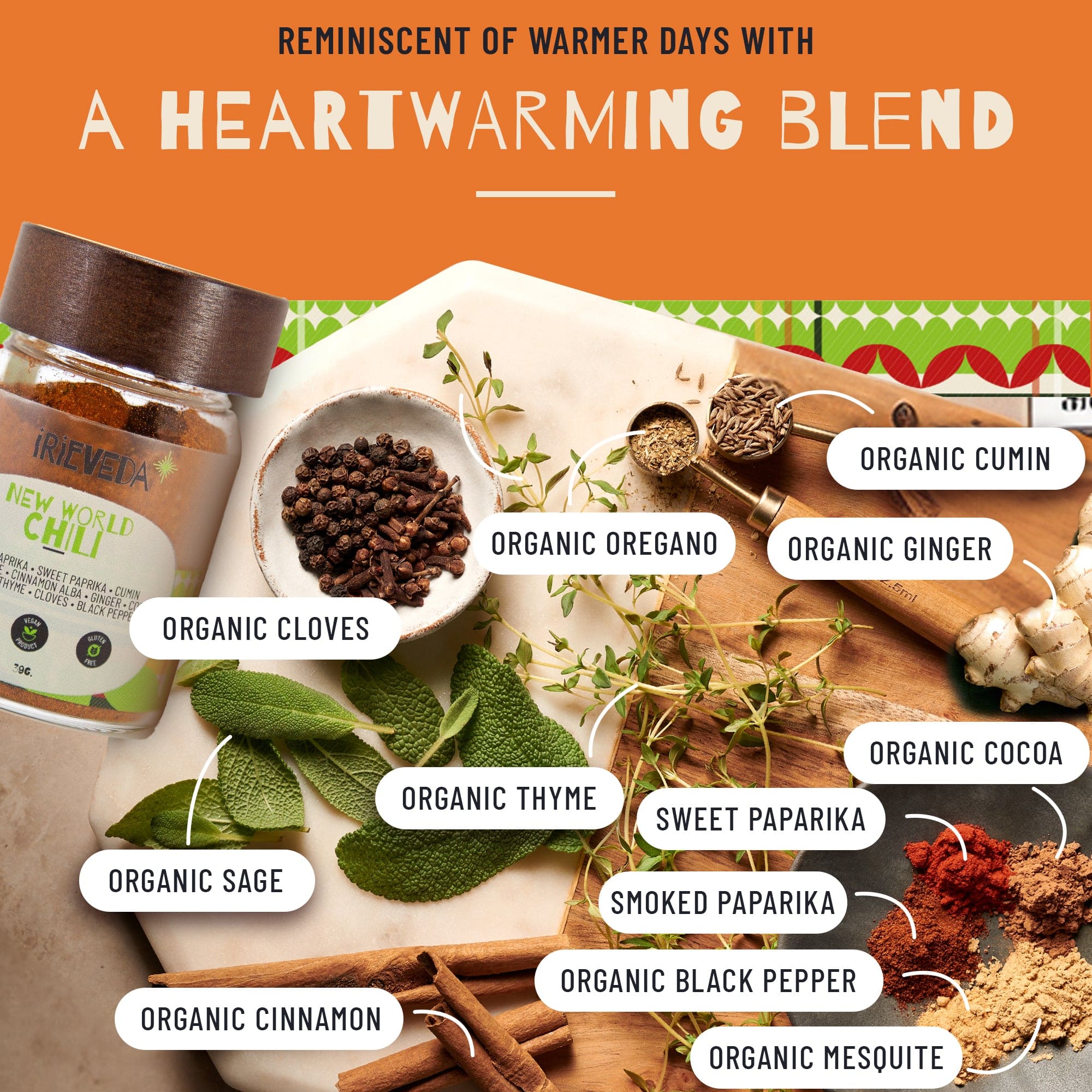 New World Chili | Latin‑Inspired Chili Blend -IrieVeda Spice Blends